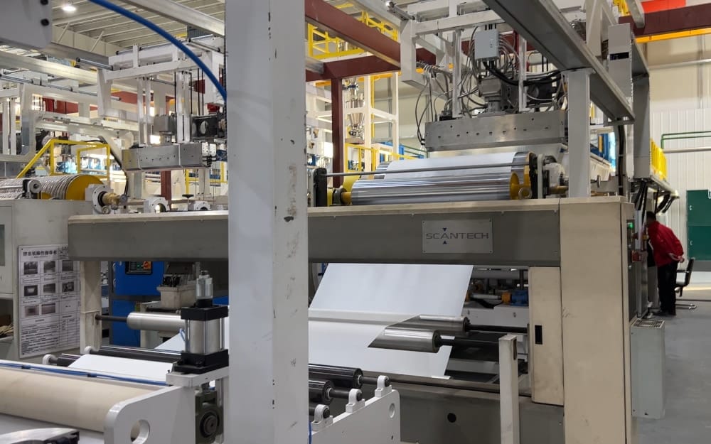 400kg/h POE Solar Panel Encapsulating Film Extrusion Line - USEON